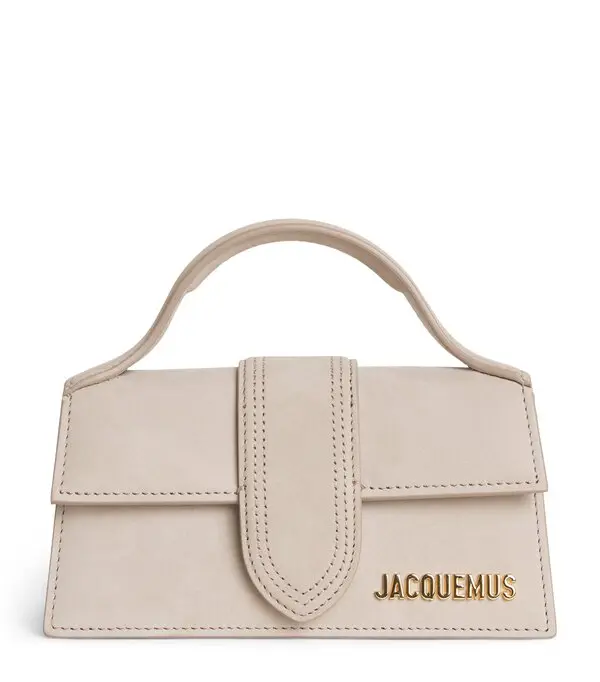 Jacquemus Mini Suede Le Bambino Top-handle Bag - Beige