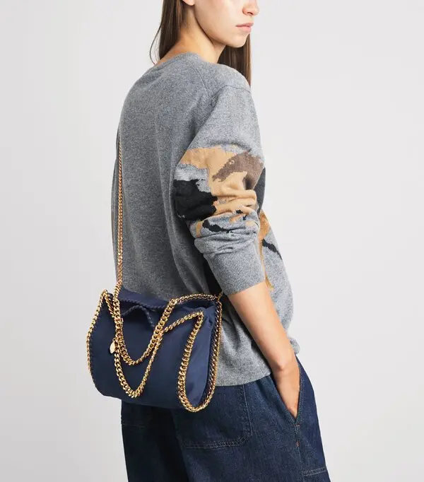 Stella McCartney Mini Falabella Tote Bag - Navy