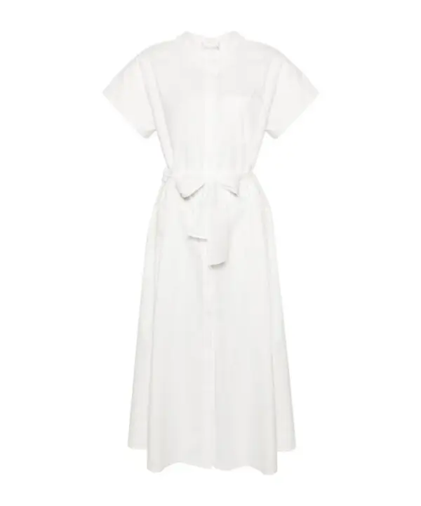 FORTE_FORTE Cotton Shirtdress - White