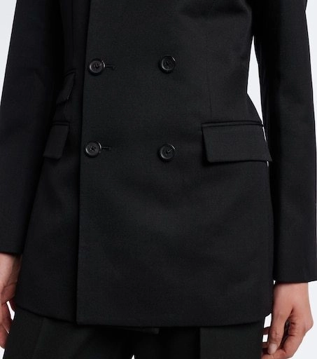 NILI LOTAN Noah Double-breasted Virgin Wool Blazer