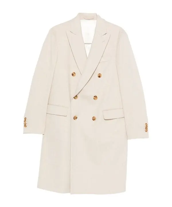 LARDINI Double-breasted Coat - Light Brown