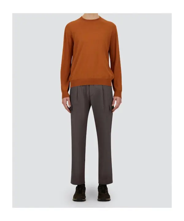 Herno Resort Cargo Trousers In Melange-effect Stretch Nylon