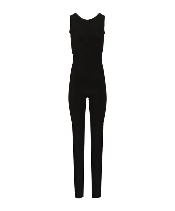 Norma Kamali Sleeveless Cut-out Catsuit - Black
