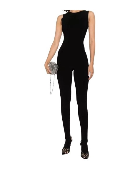 Norma Kamali Sleeveless Cut-out Catsuit