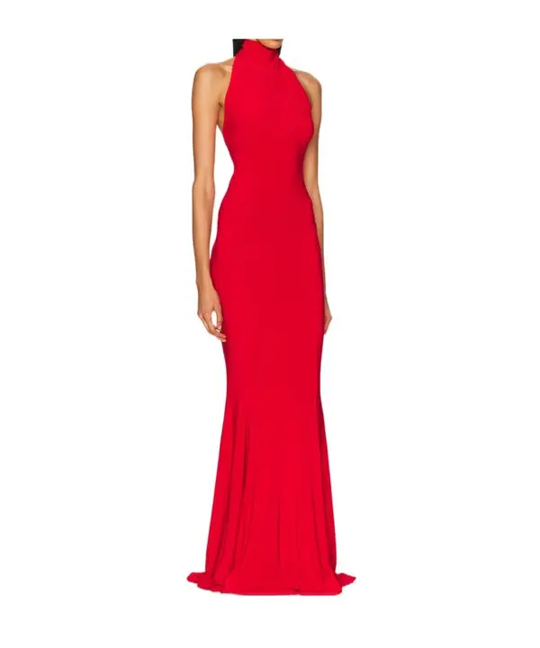 Norma Kamali Halterneck Mermaid Gown