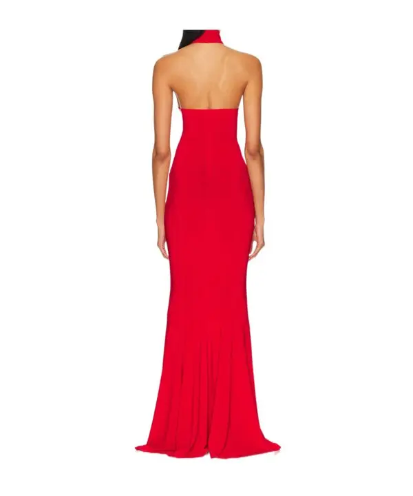 Norma Kamali Halterneck Mermaid Gown