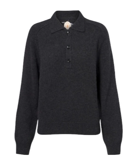 Jardin Des Orangers Wool And Cashmere Polo Sweater - Grey