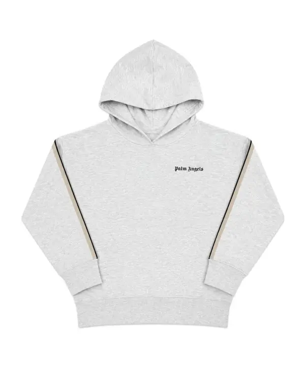 Palm Angels Long-sleeve Hooded Sweatshirt - Grey