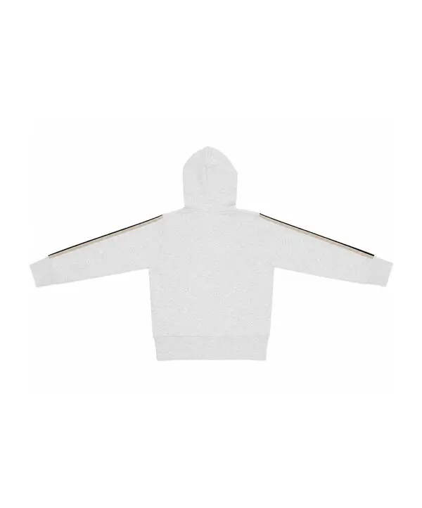 Palm Angels Logo Print Hooded Sweatshirt With Side Stripes