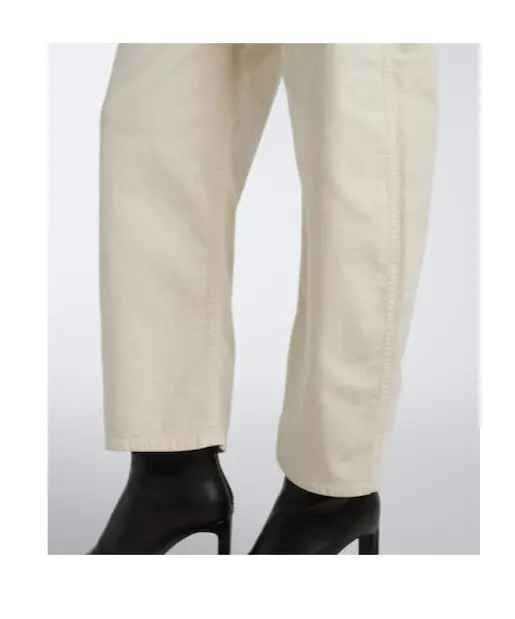 NILI LOTAN Tribeca Cotton-blend Corduroy Barrel-leg Pants - White