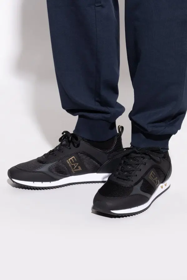 EA7 Logo Printed Low-top Sneakers
