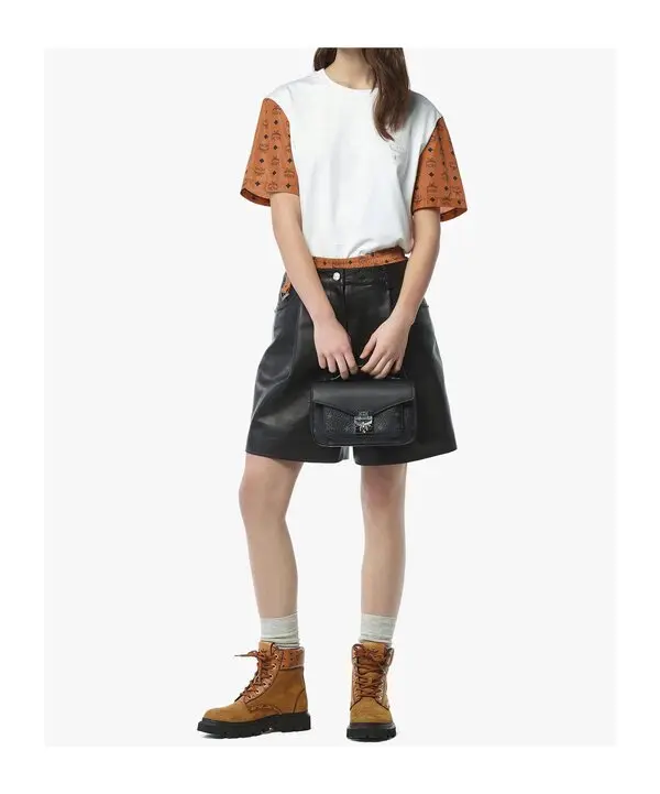 Mcm Tracy Visetos Cross Body Bag