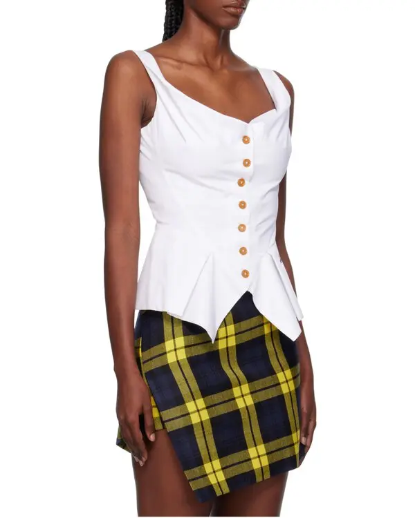 VIVIENNE WESTWOOD Square-neck Button Down Top