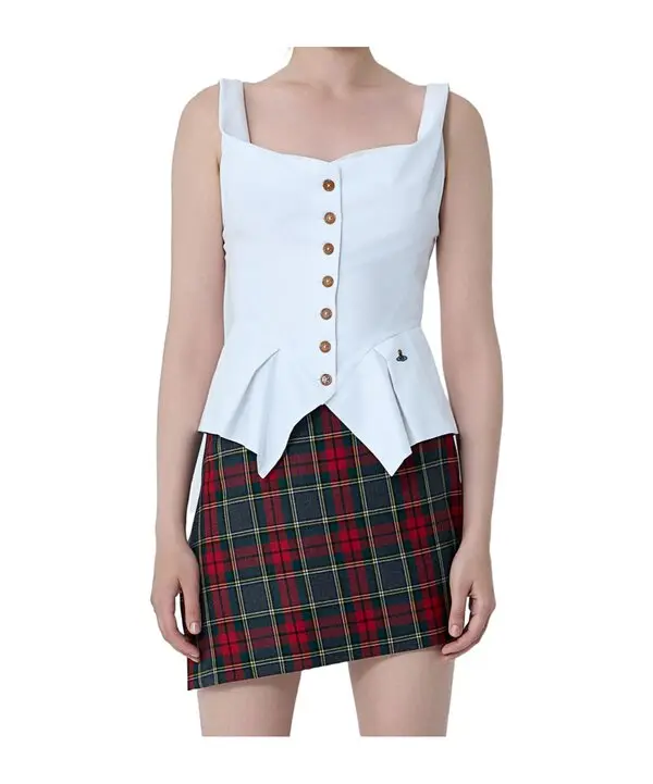 VIVIENNE WESTWOOD Square-neck Button Down Top