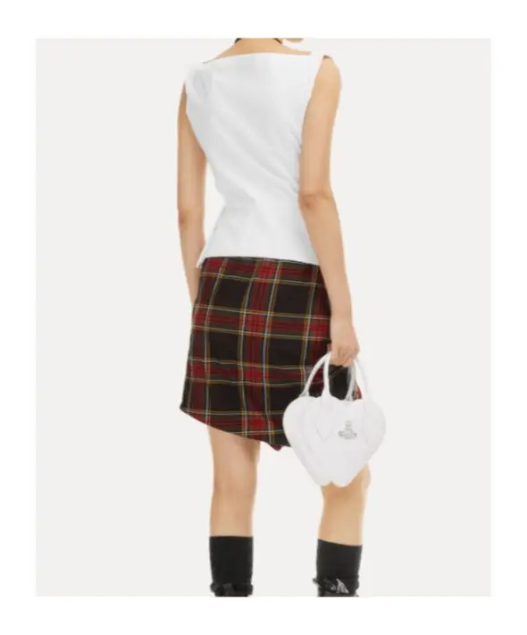 VIVIENNE WESTWOOD Square Neck Button-down Peplum Top - White