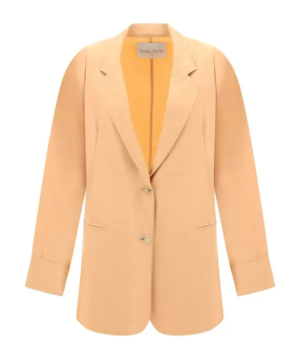 FORTE_FORTE Long-sleeved Suit Coat - Nude