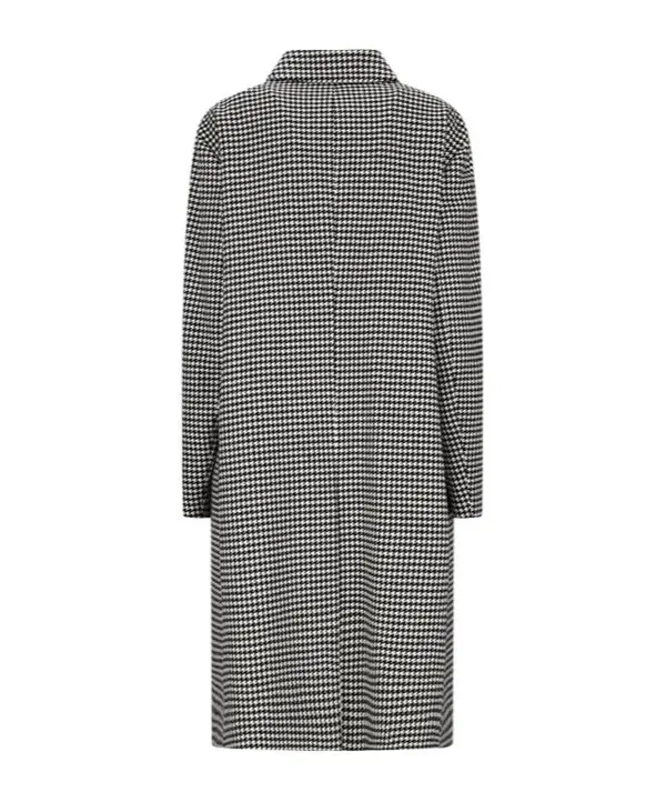 LARDINI Houndstooth Wool Coat