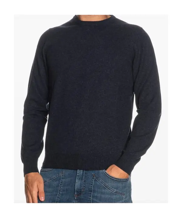 GRAN SASSO Crew-neck Wool Sweater - Black