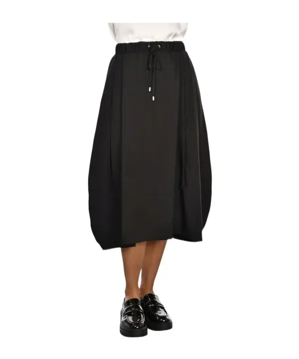 GRAN SASSO Drawstring Midi Skirt