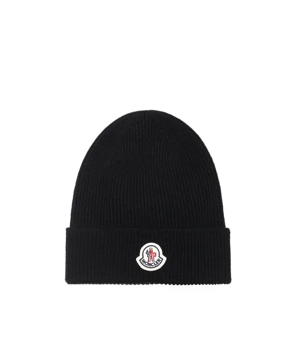 Moncler Logo Patch Beanie
