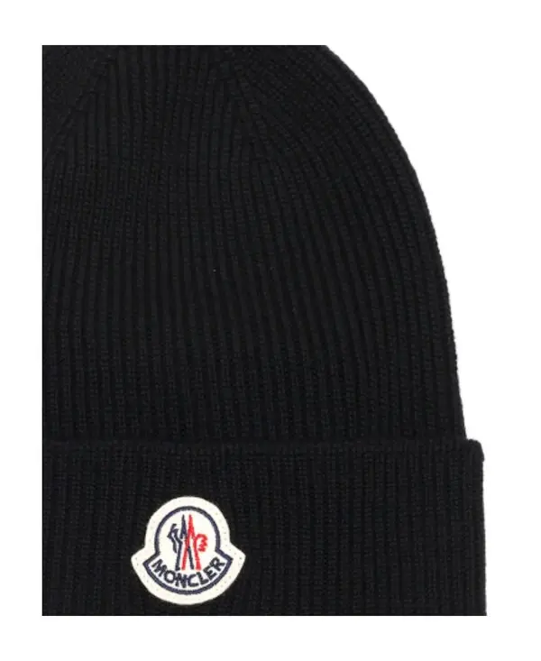 Moncler Logo Patch Beanie
