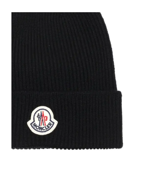 Moncler Logo Patch Beanie
