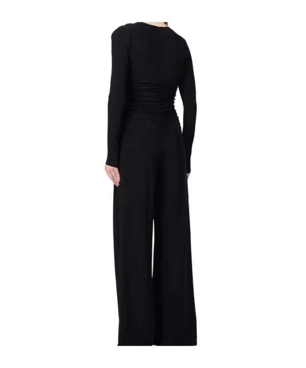 Norma Kamali V-neck Gathered Jumpsuit
