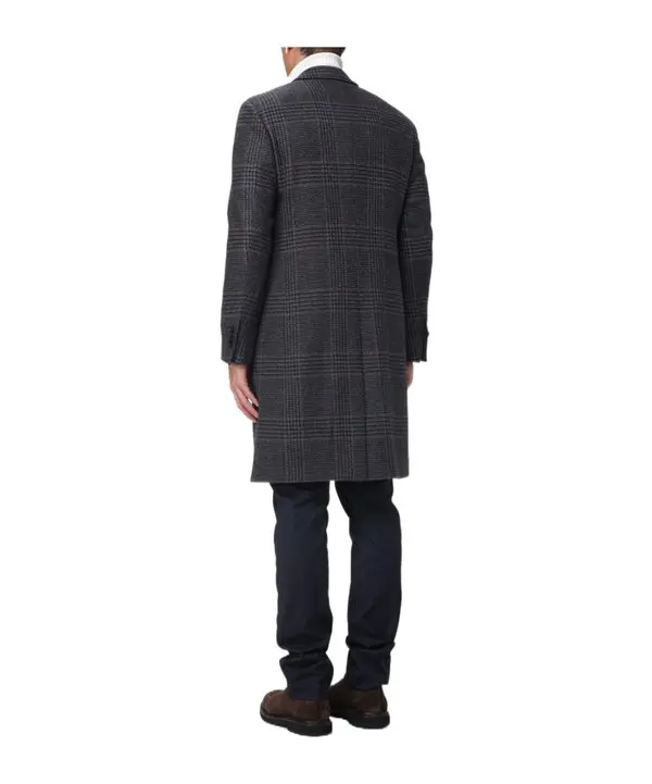 LARDINI Checked Wool Coat