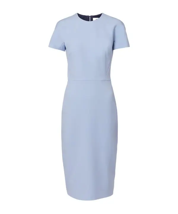 Victoria Beckham Short Sleeve Dress - Blue