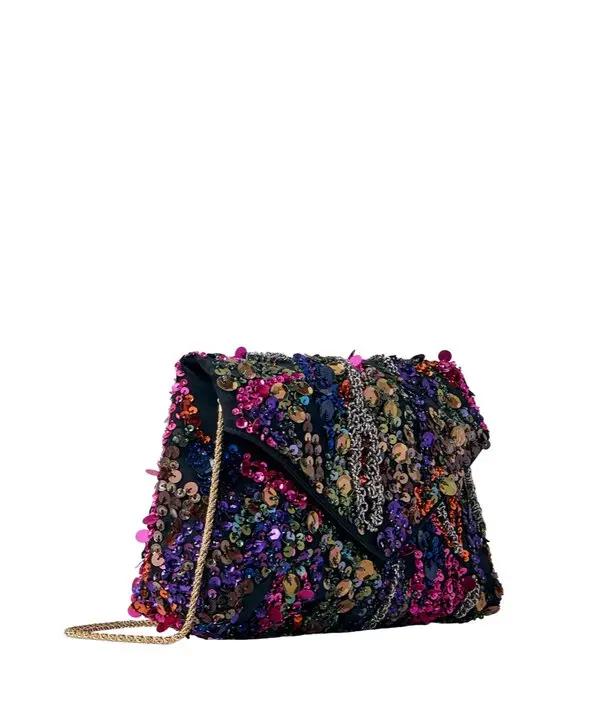 Dries Van Noten Sequinned Envelope Shoulder Bag