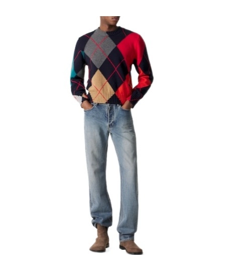 J.W.ANDERSON Loose Diamond Knit Sweater