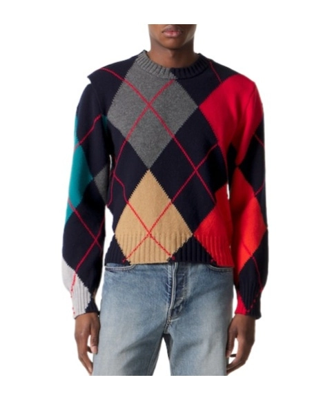 J.W.ANDERSON Loose Diamond Knit Sweater