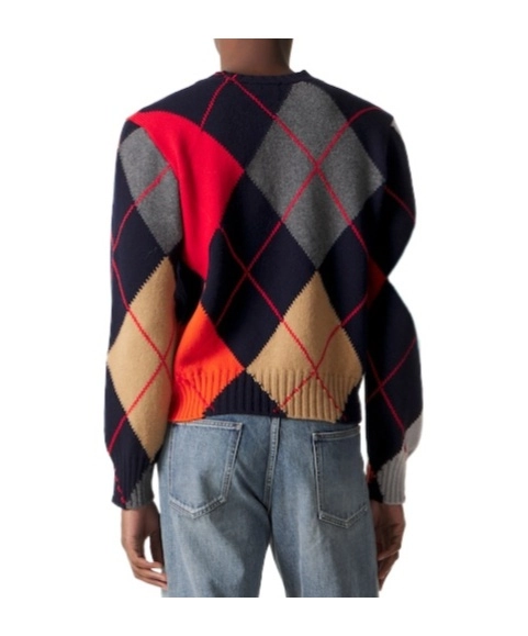 J.W.ANDERSON Loose Diamond Knit Sweater
