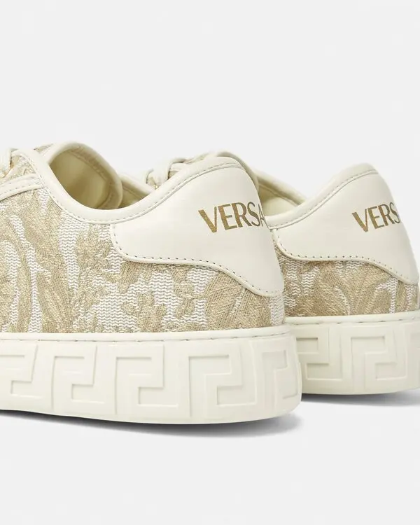 Versace Barocco Greca Lace-up Sneakers
