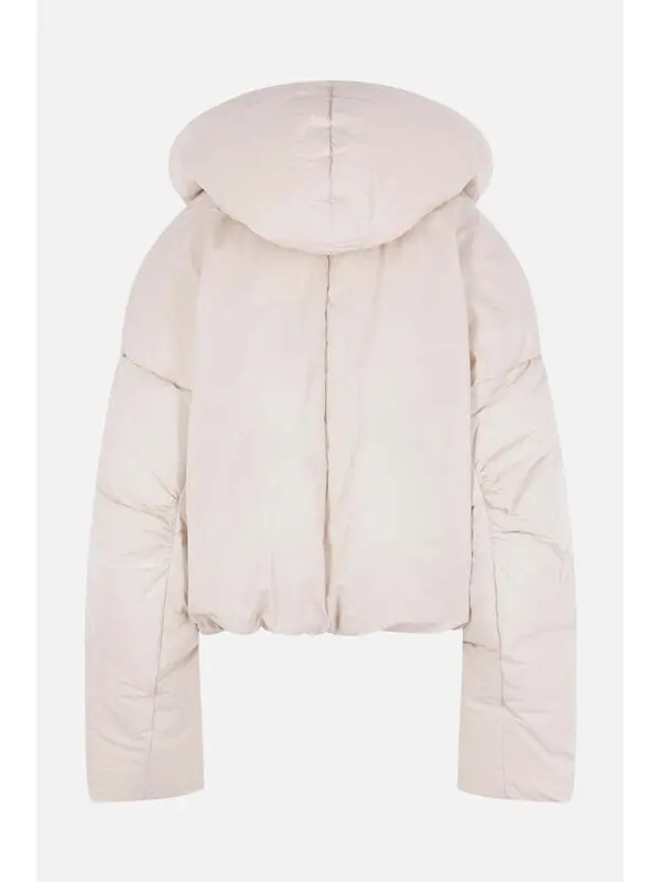 Sportmax Cropped Down Coat - White