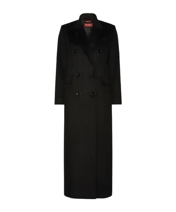 Max Mara Double-breasted Coat - Black