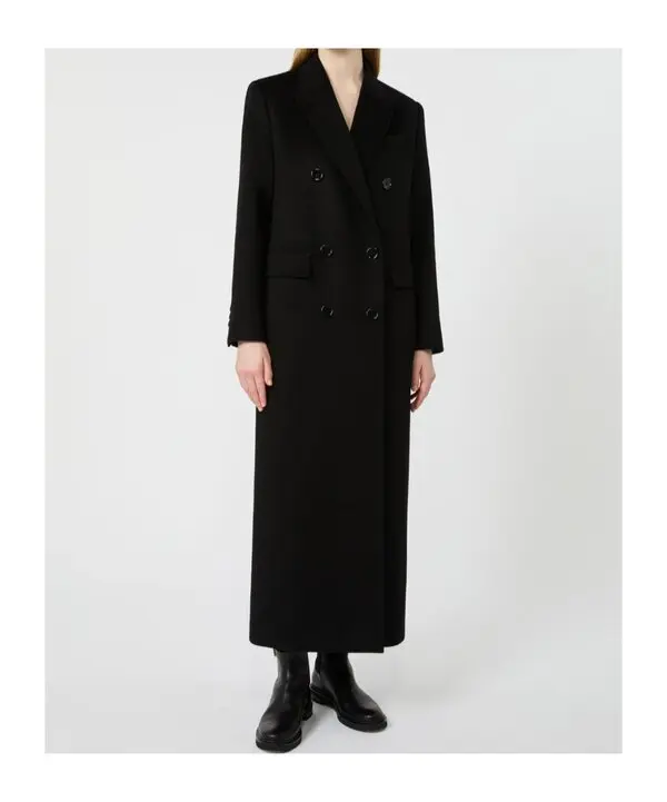 Max Mara Double-breasted Coat - Black