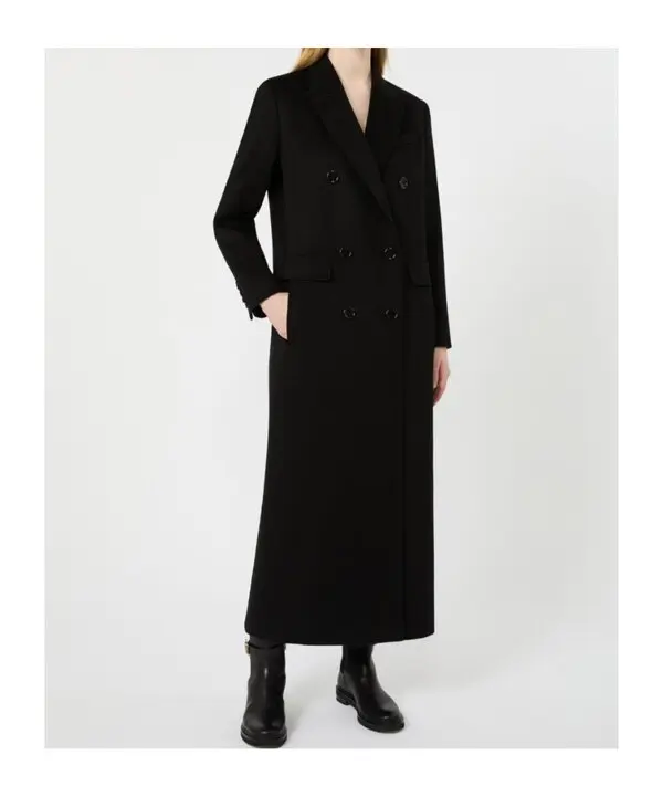 Max Mara Double-breasted Coat - Black