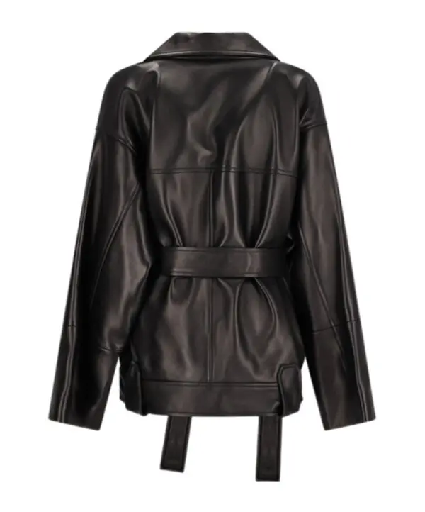 Khaite Collared Leather Jacket