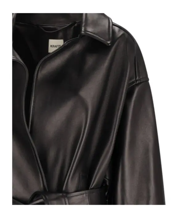 Khaite Collared Leather Jacket