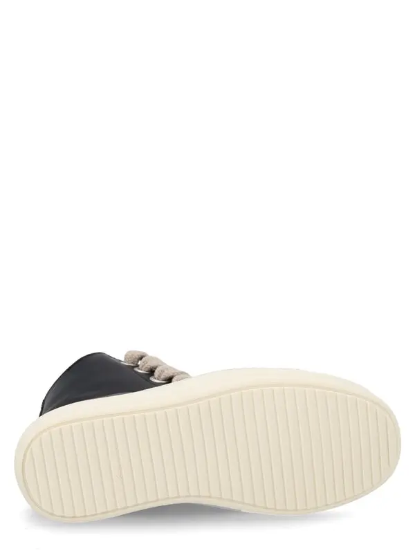 Rick Owens High Top Leather Sneakers