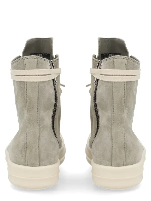 Rick Owens High Top Leather Sneakers