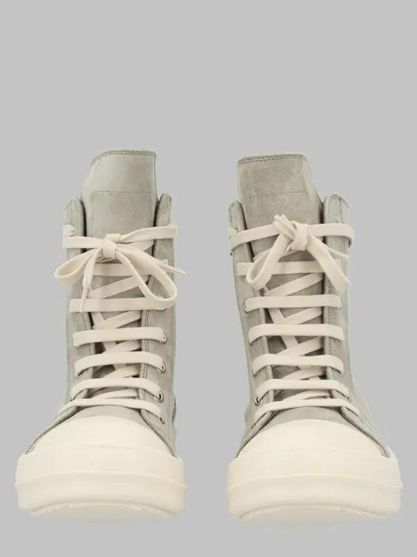 Rick Owens High Top Leather Sneakers