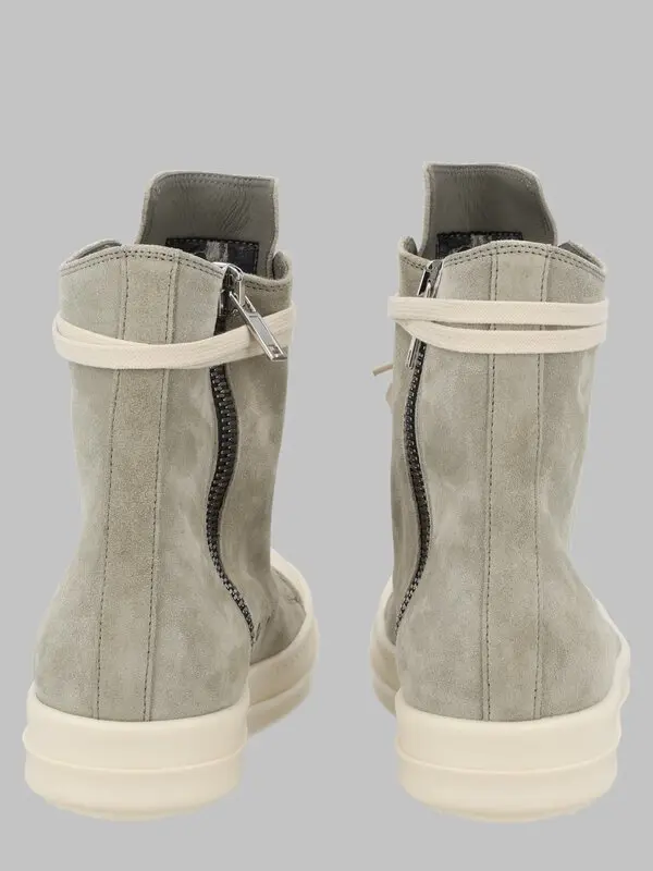 Rick Owens High Top Leather Sneakers