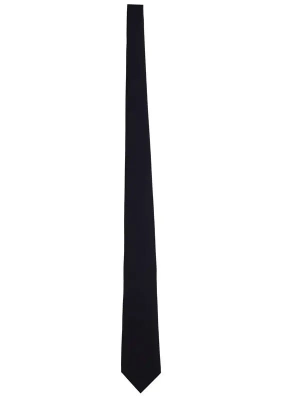 Giorgio Armani Cravatta In Pura Seta - Black