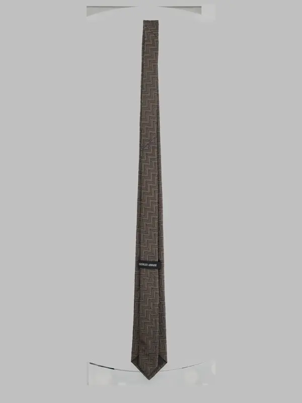 Giorgio Armani Cravatta In Seta Jacquard