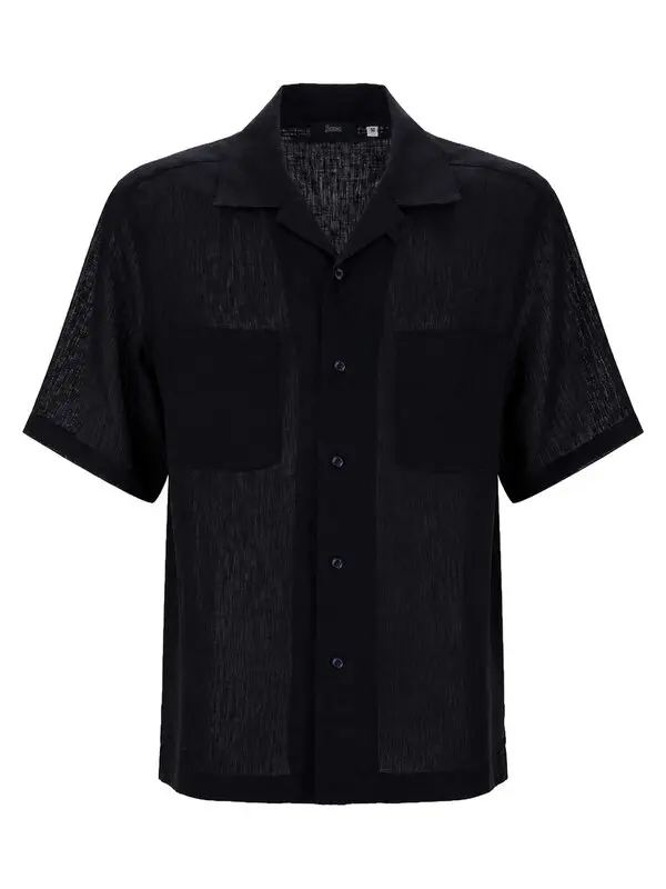 Herno Camicia In Lino - Blue