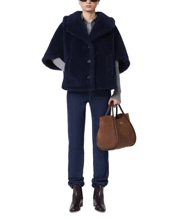 Max Mara Marine Suede Handbag
