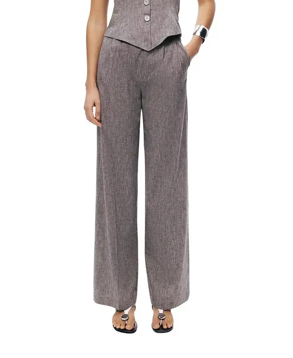 NOCTURNE Wide Leg Tailored Pants