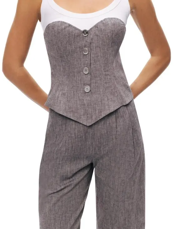 NOCTURNE Wide Leg Tailored Pants